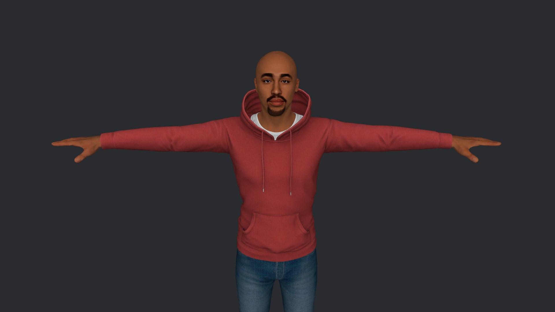 3D Tupac Shakur Hyper Realistic Full Body Fully Rigged 3D Character ...