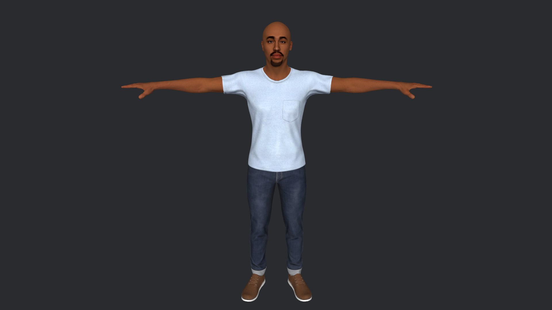 3D Tupac Shakur Hyper Realistic Full Body Fully Rigged 3D Character ...