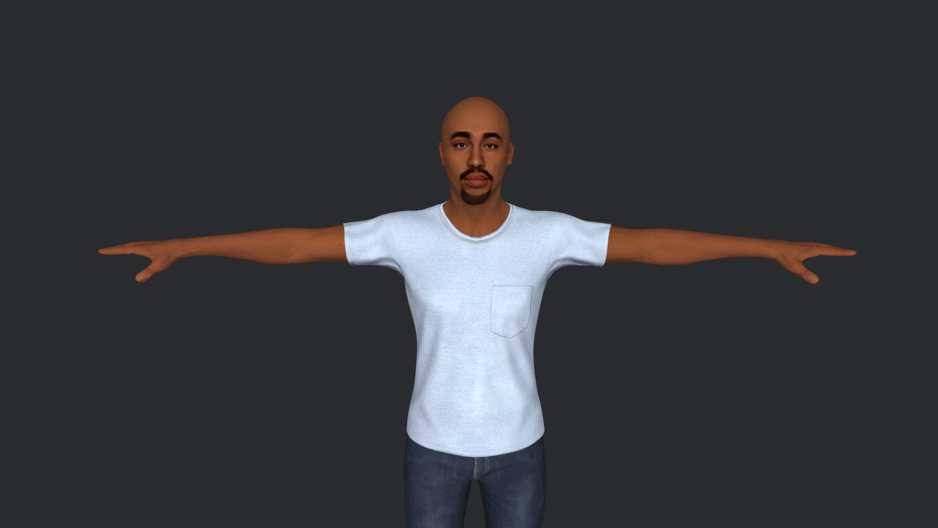 3D Tupac Shakur Hyper Realistic Full Body Fully Rigged 3D Character ...