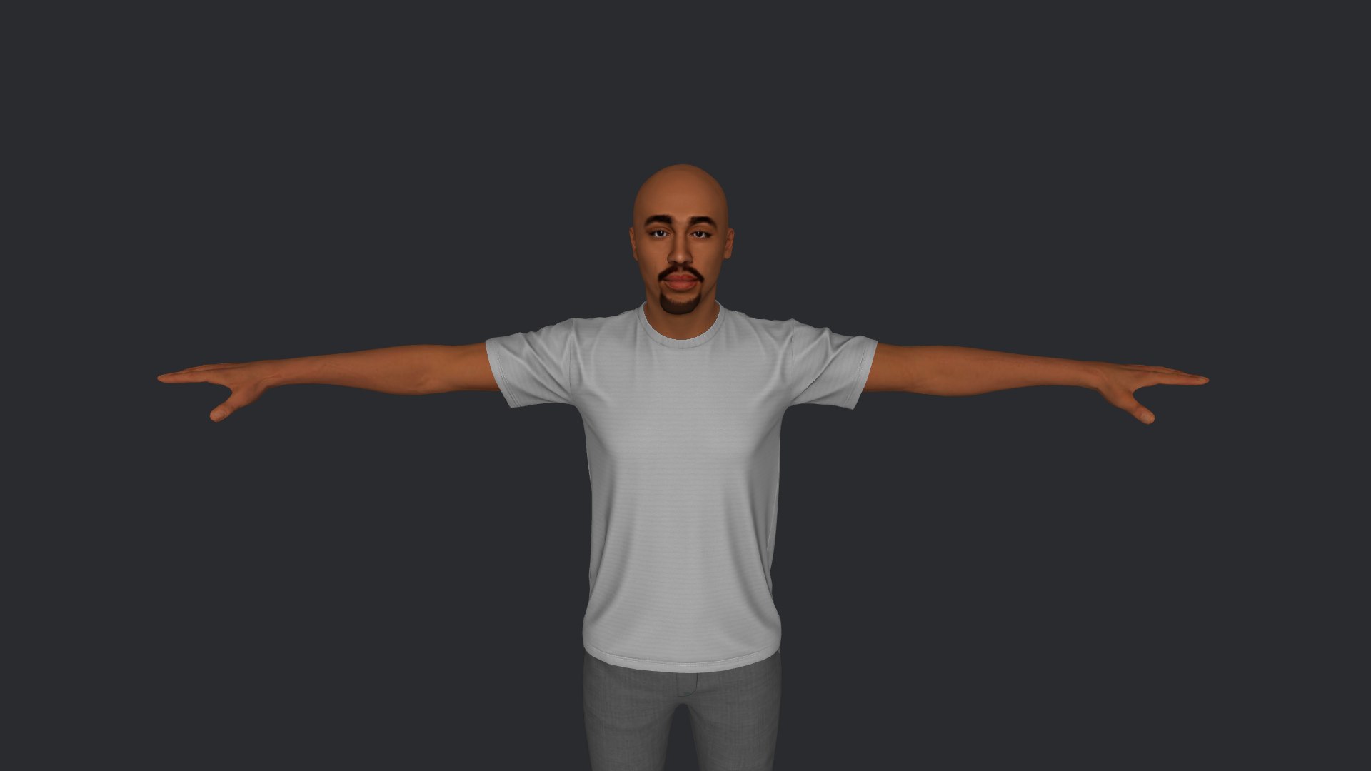 3D Tupac Shakur Hyper Realistic Full Body Fully Rigged 3D Character ...