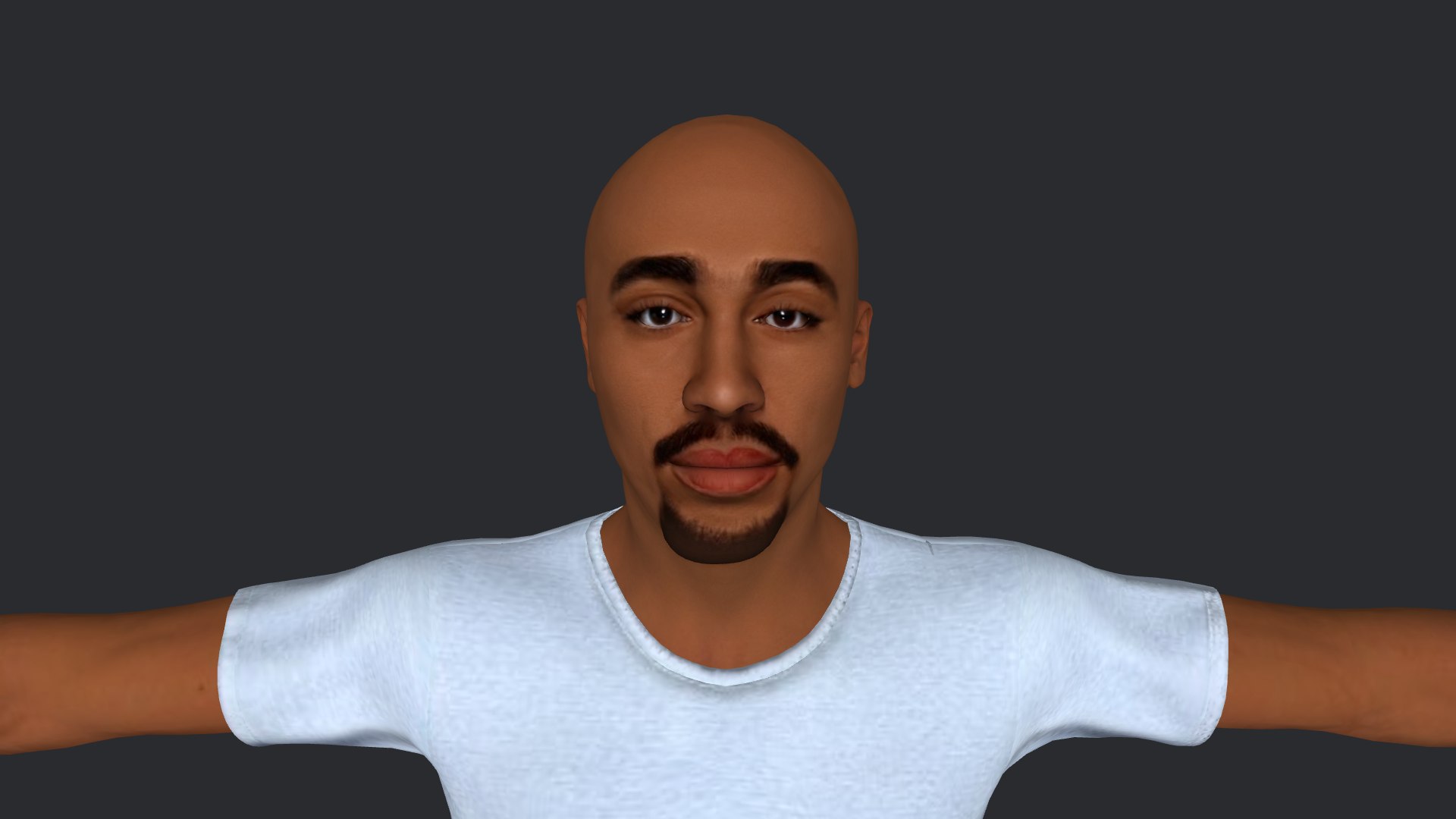 3D Tupac Shakur Hyper Realistic Full Body Fully Rigged 3D Character ...