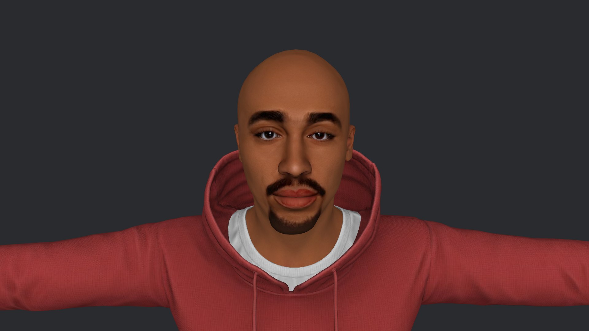 3D Tupac Shakur Hyper Realistic Full Body Fully Rigged 3D Character ...