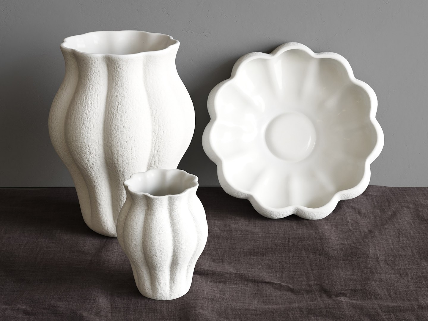 Aquaflora Organic Ceramics Set Model - TurboSquid 2162016