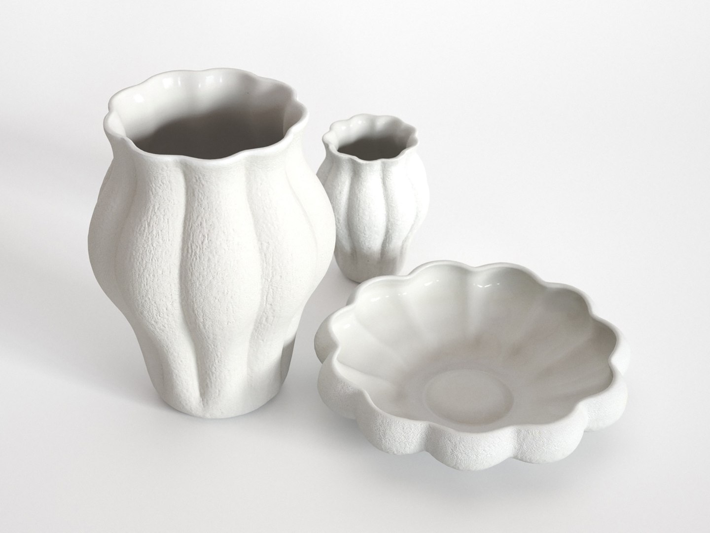 Aquaflora Organic Ceramics Set Model - TurboSquid 2162016