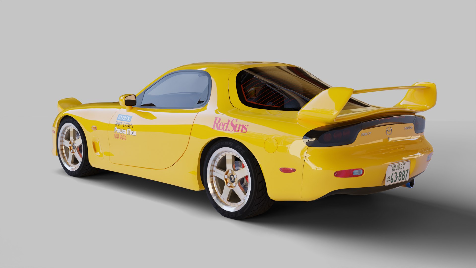 3D Mazda RX7 FD Keisuke Style Model - TurboSquid 2348557