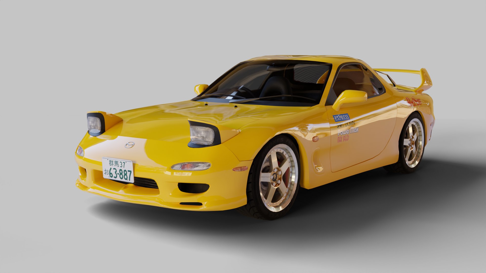 3D Mazda RX7 FD Keisuke Style Model - TurboSquid 2348557