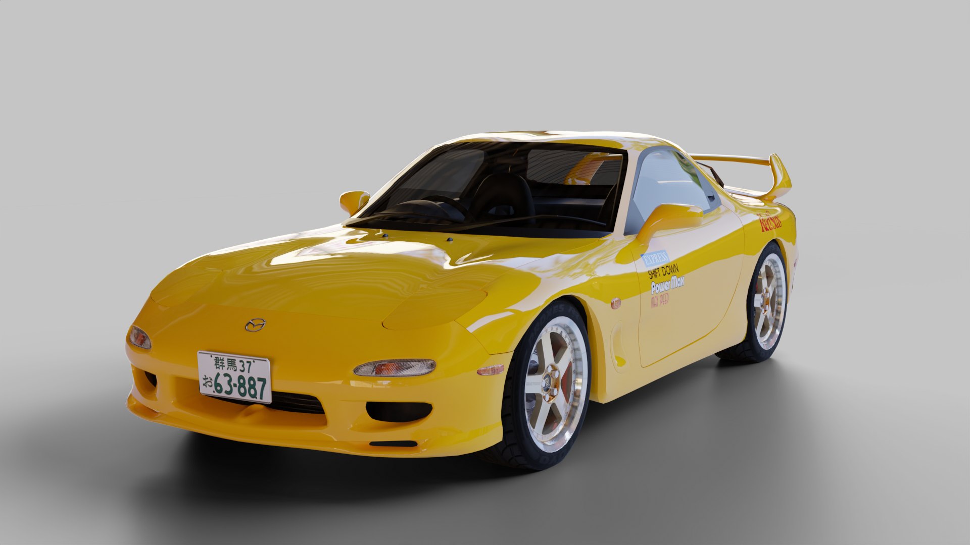 3D Mazda RX7 FD Keisuke Style Model - TurboSquid 2348557