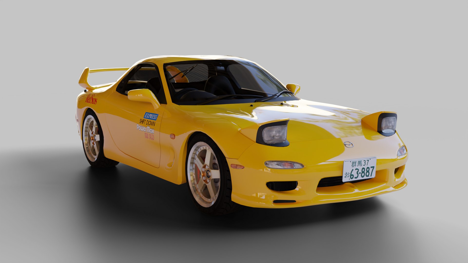 3D Mazda RX7 FD Keisuke Style Model - TurboSquid 2348557