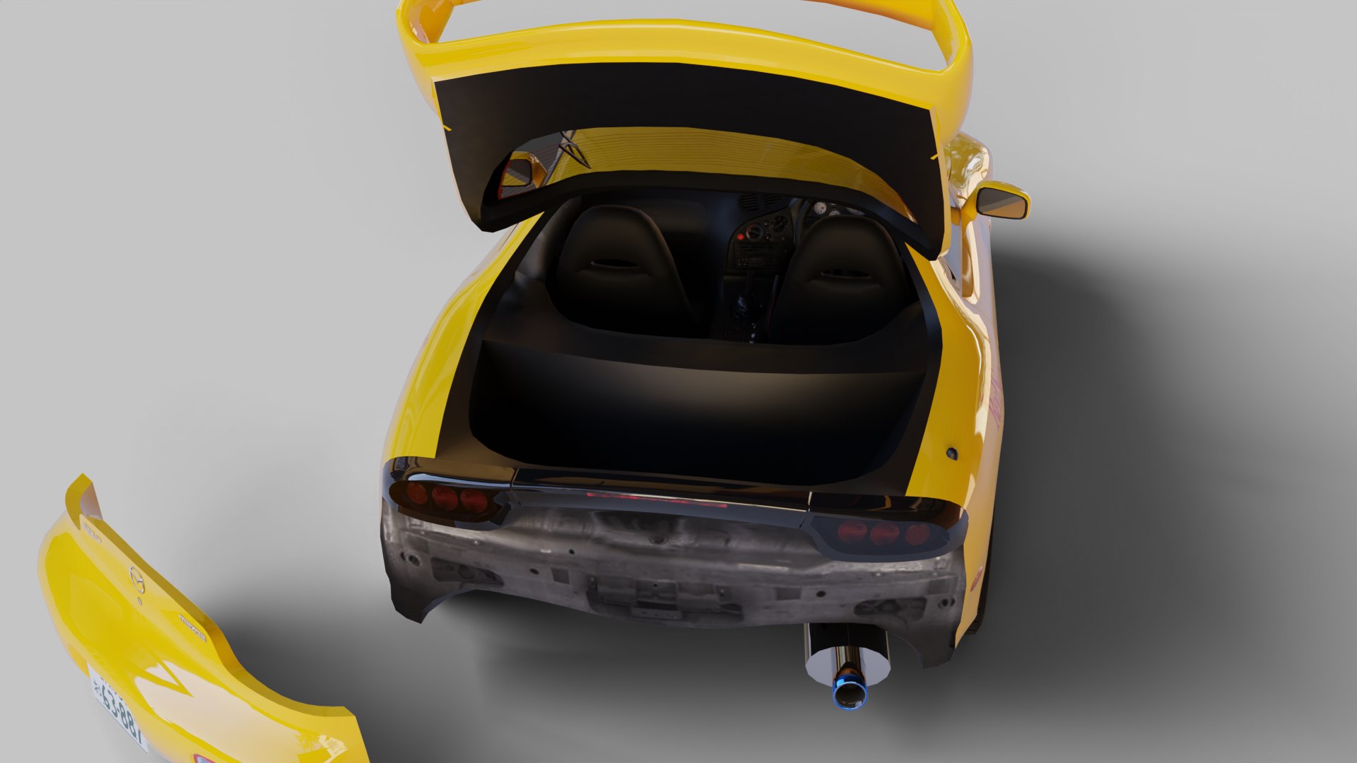 3D Mazda RX7 FD Keisuke Style Model - TurboSquid 2348557