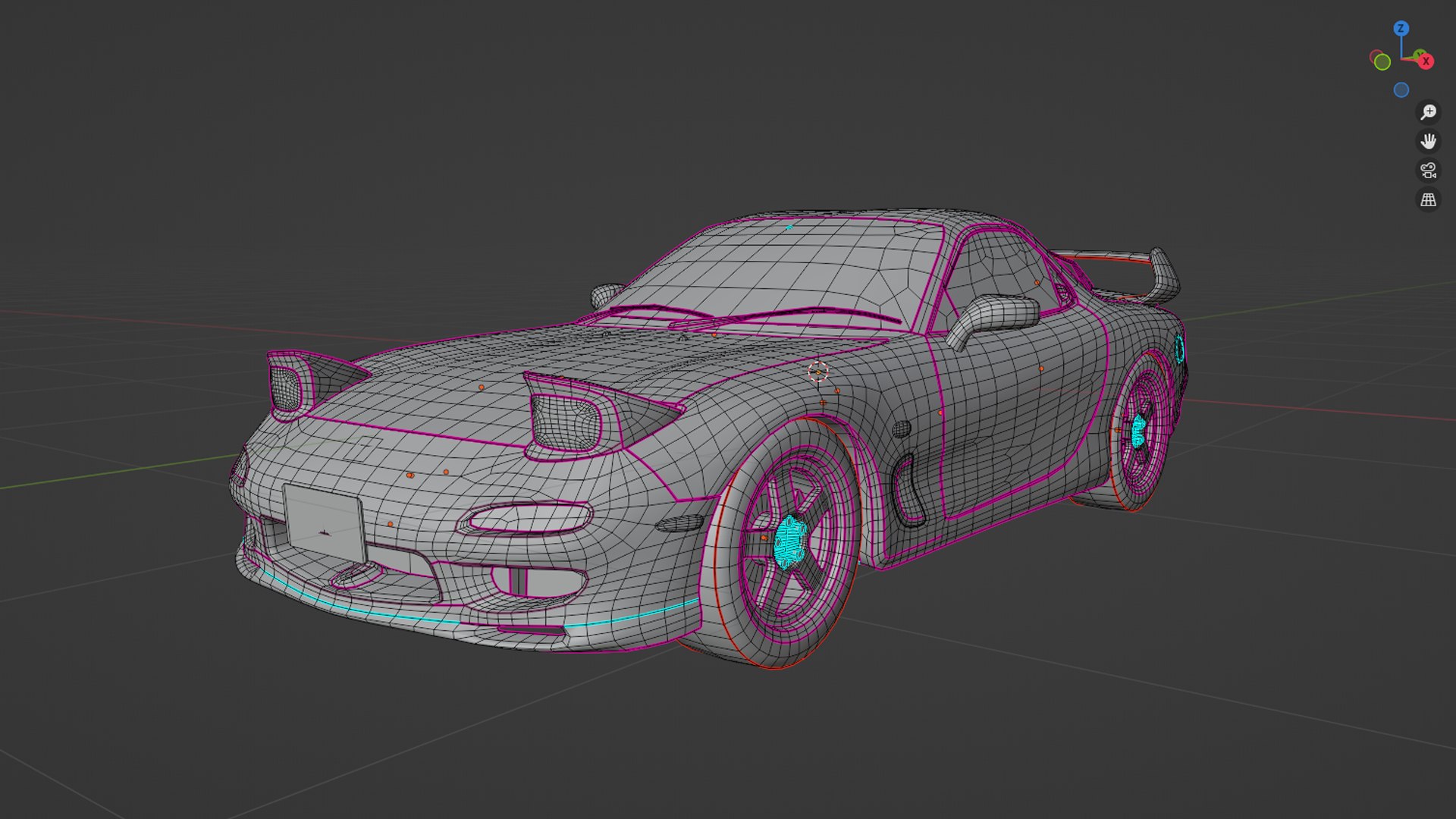 3D Mazda RX7 FD Keisuke Style Model - TurboSquid 2348557