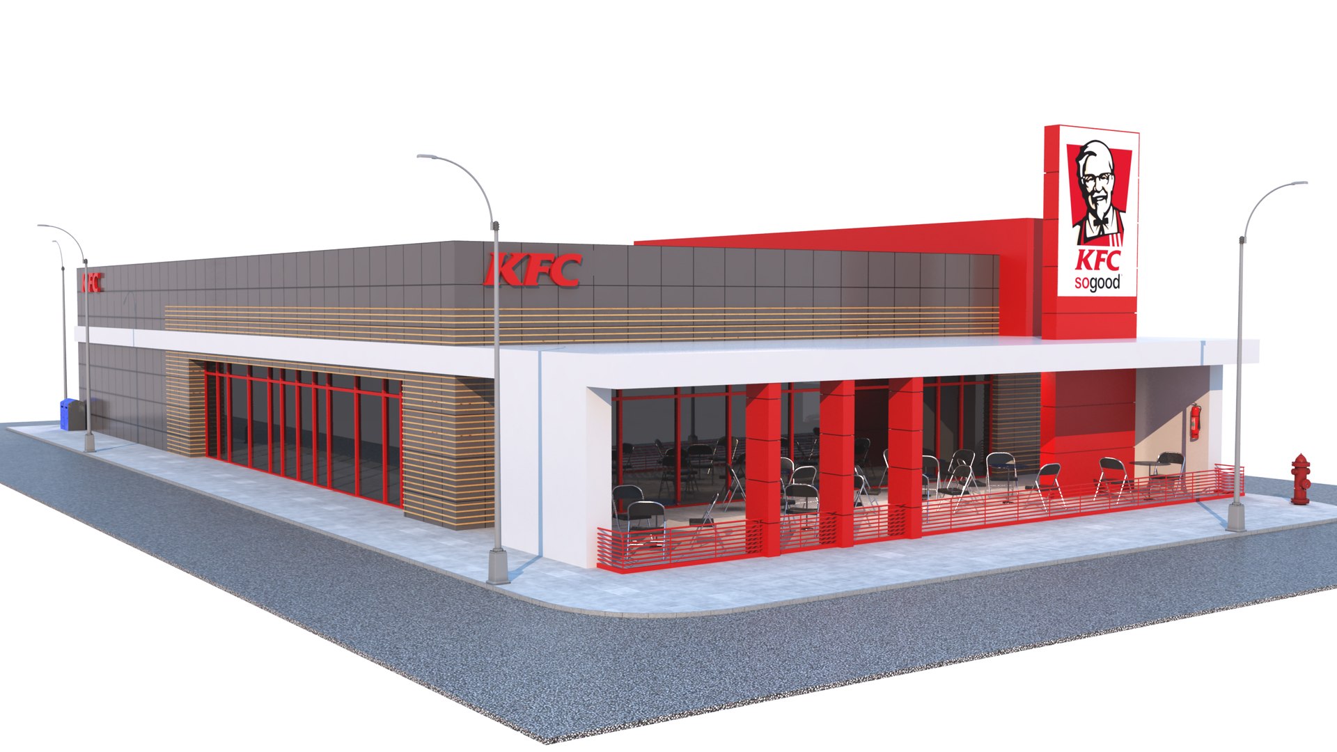 3D Restaurant Kfc - TurboSquid 1704409
