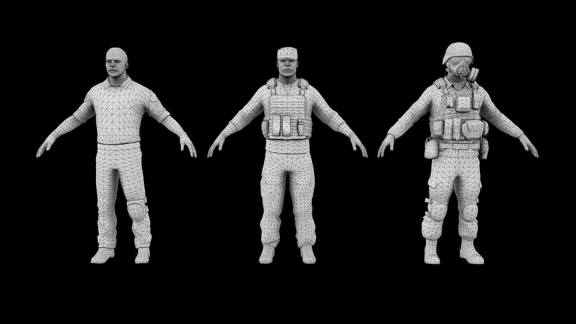 3D Modular Character - TurboSquid 1624791