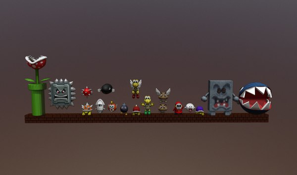 modelo 3d Mario Enemy Pack - TurboSquid 1316739