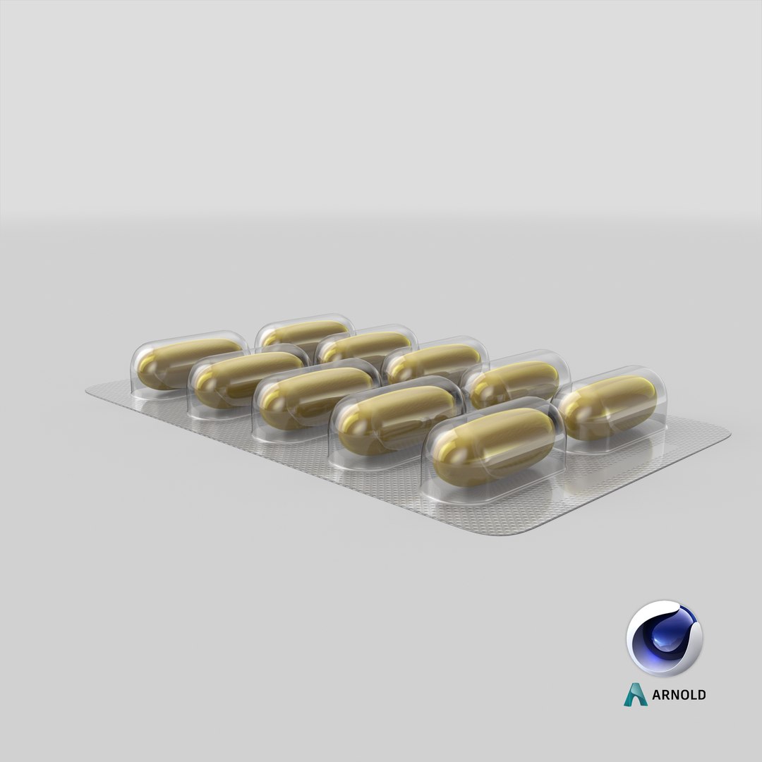 Blister Pills Pack 07 3D - TurboSquid 2165251
