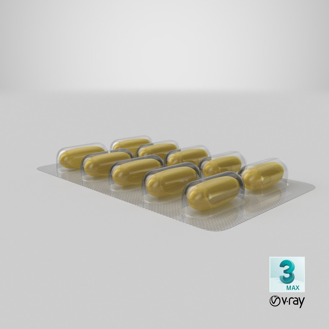 Blister Pills Pack 07 3D - TurboSquid 2165251