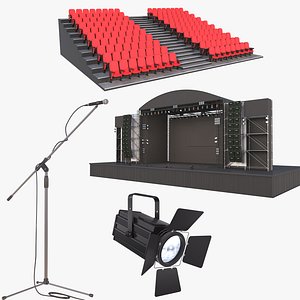 3d stage light model