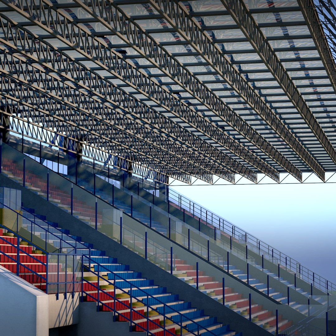 Stadium Seating Tribune 3d Model