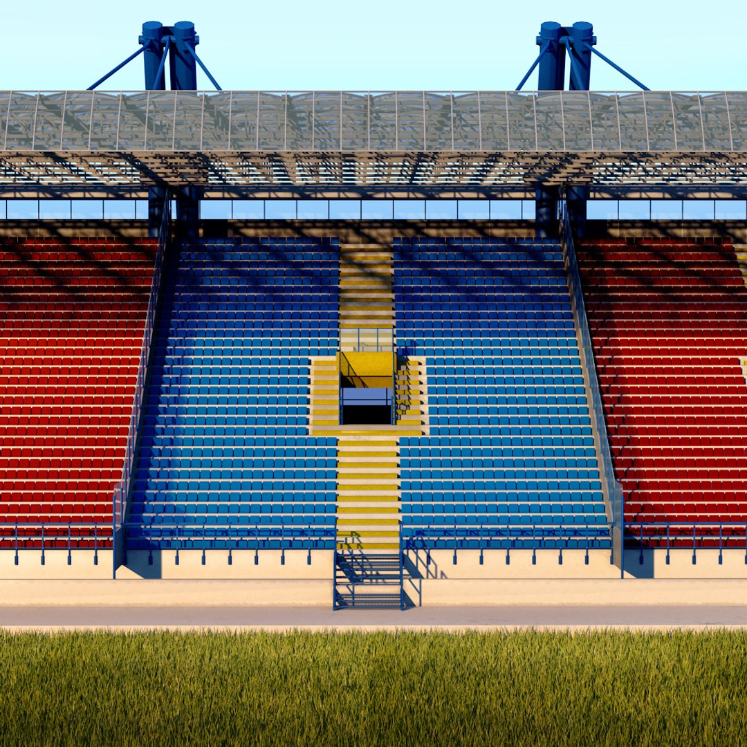 Stadium Seating Tribune 3d Model