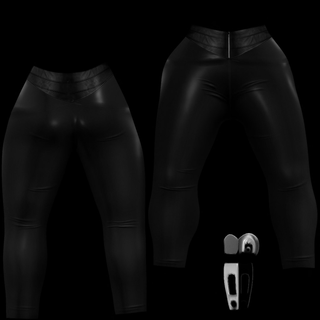 High Waist Skinny Leggings 3D model - TurboSquid 1728059