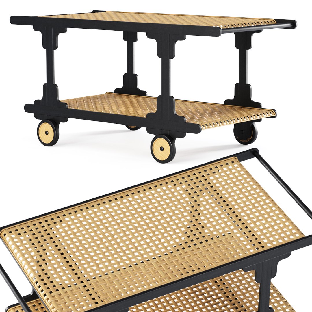 Lola Rattan Trolley LS33 By Bpoint Design 3D Model - TurboSquid 1921105