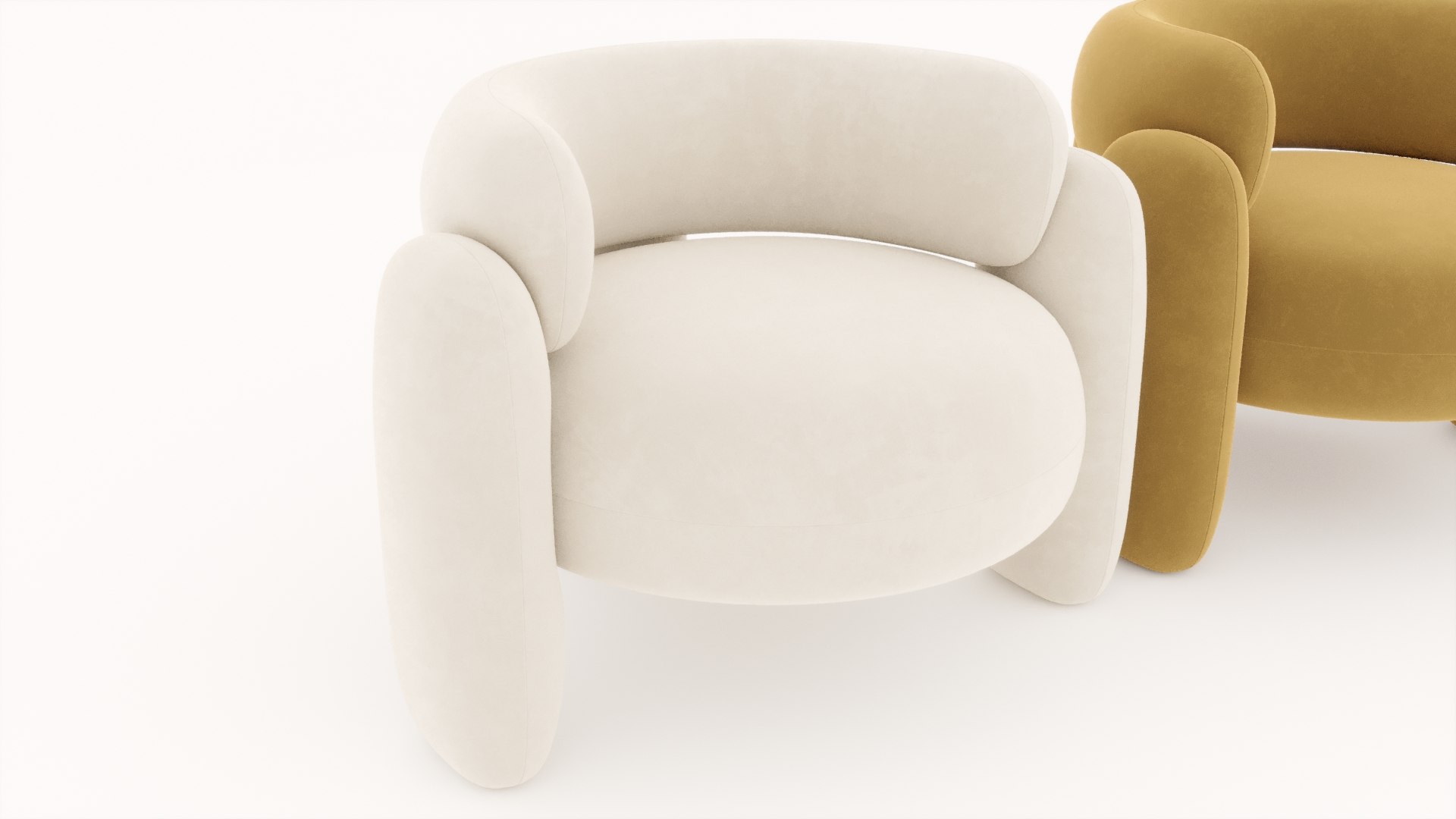 EMBRACE Armchair Modern 3 Color 3D - TurboSquid 2001530