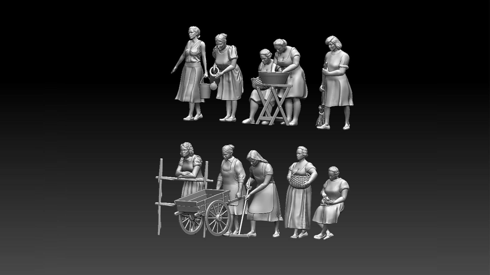 3D Model Women - TurboSquid 2012960