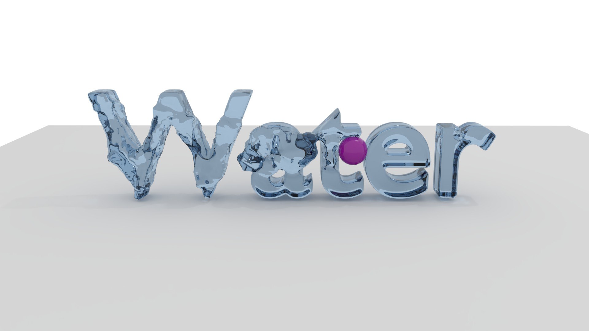 Liquid Water Text Animation Model - TurboSquid 1452886
