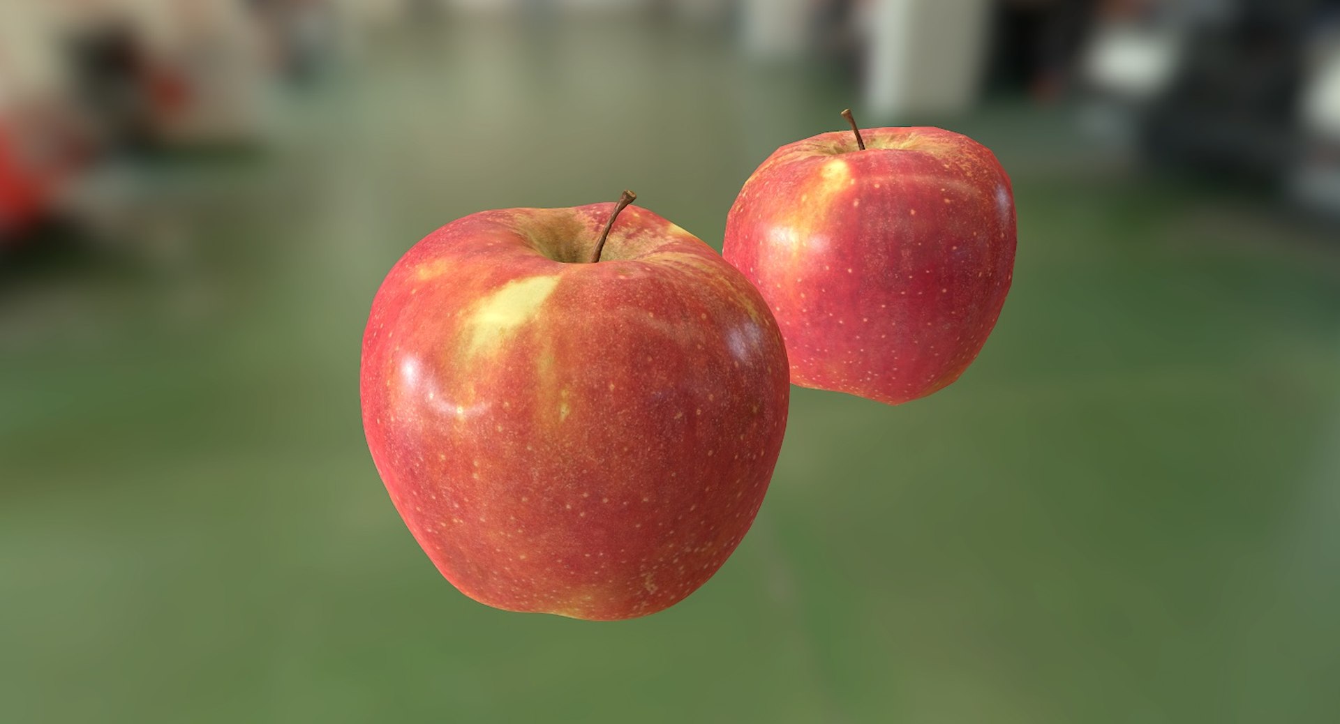 Big Red Apple Scanned 3ds