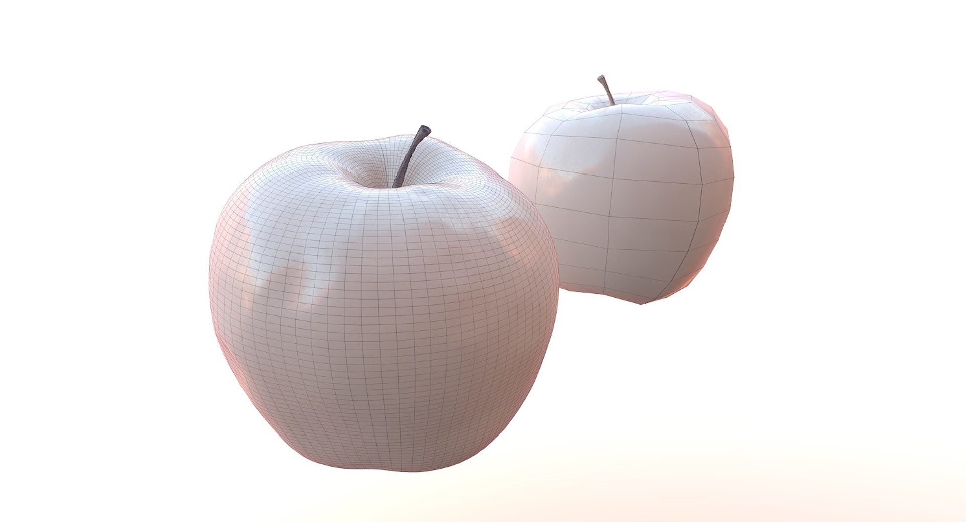 Big Red Apple Scanned 3ds