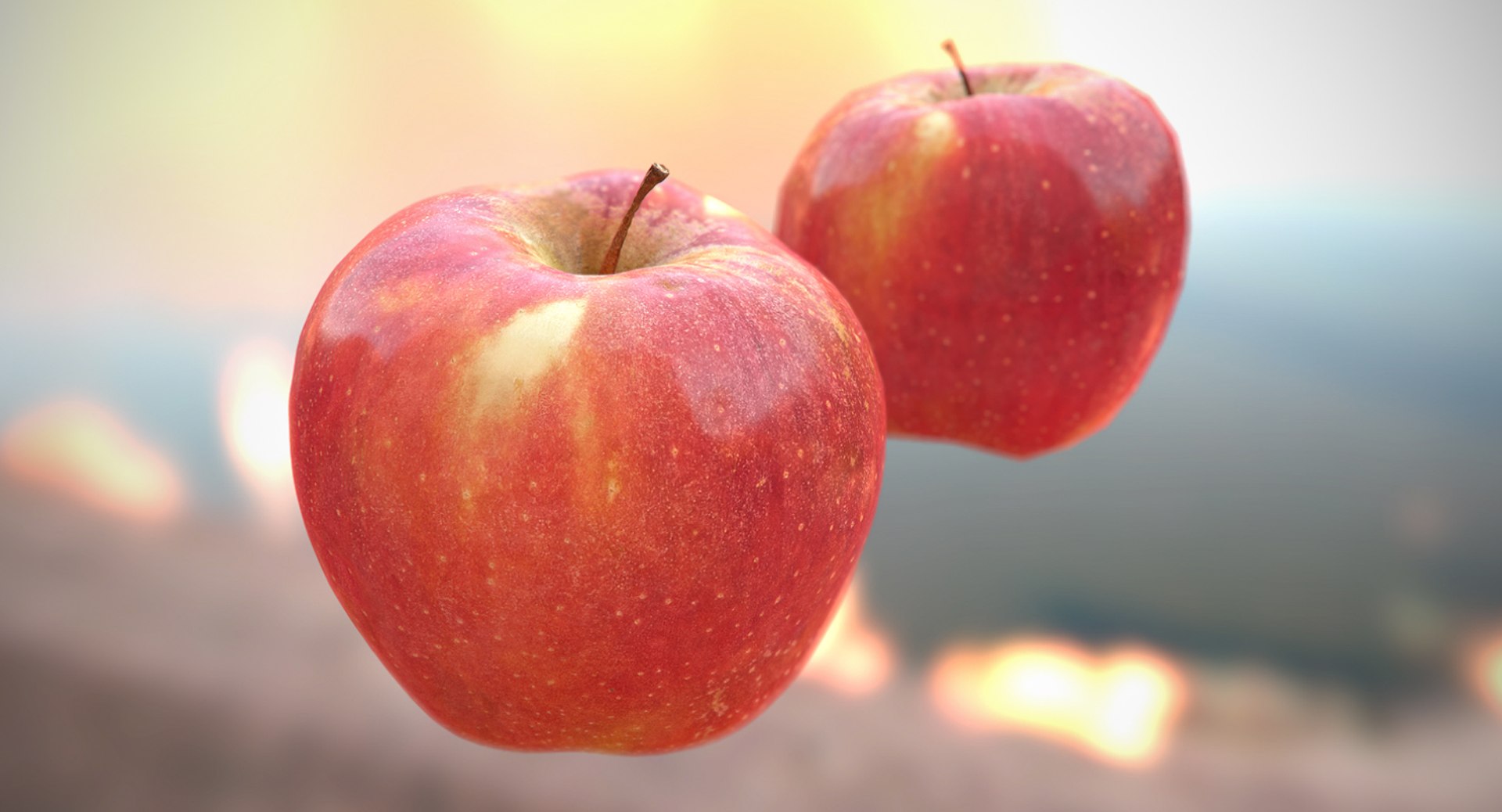 Big Red Apple Scanned 3ds