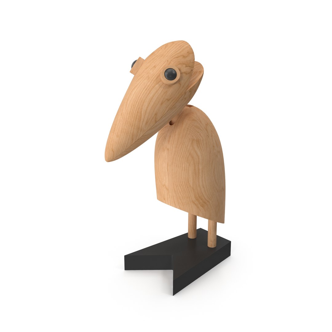 Marabou statuette cosmo 3D model - TurboSquid 1649271