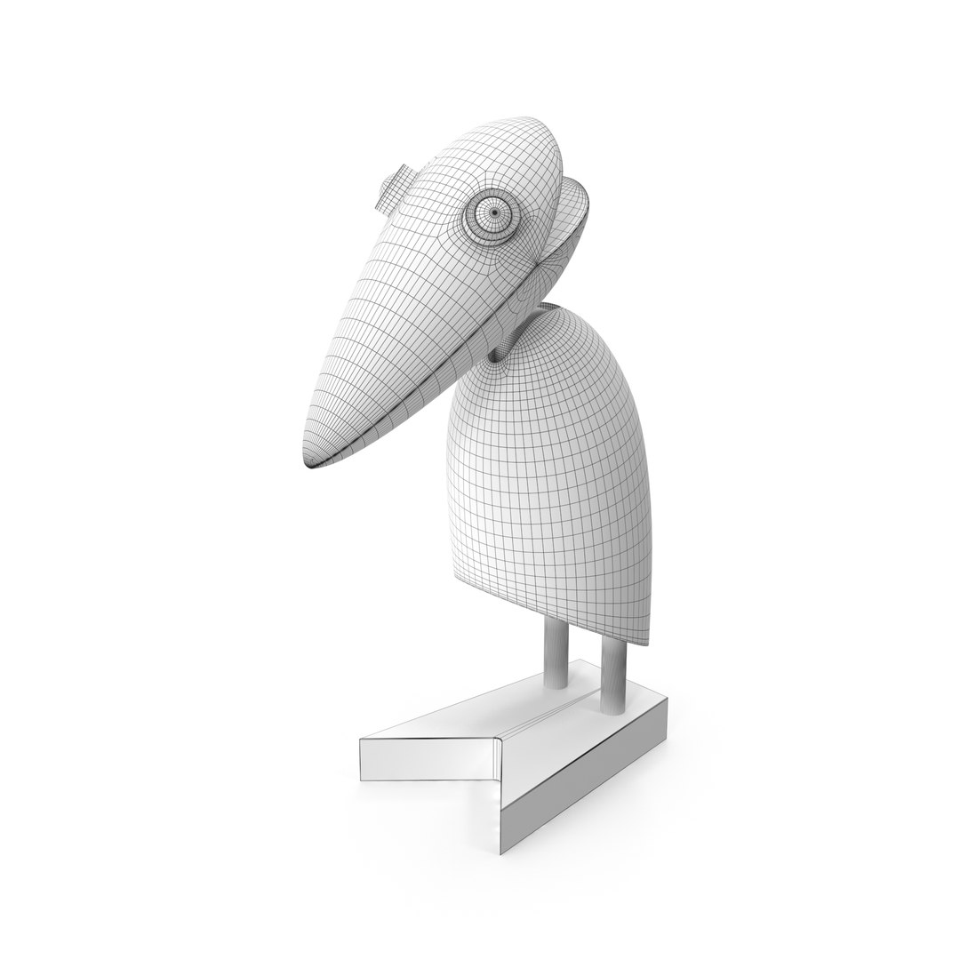 Marabou statuette cosmo 3D model - TurboSquid 1649271