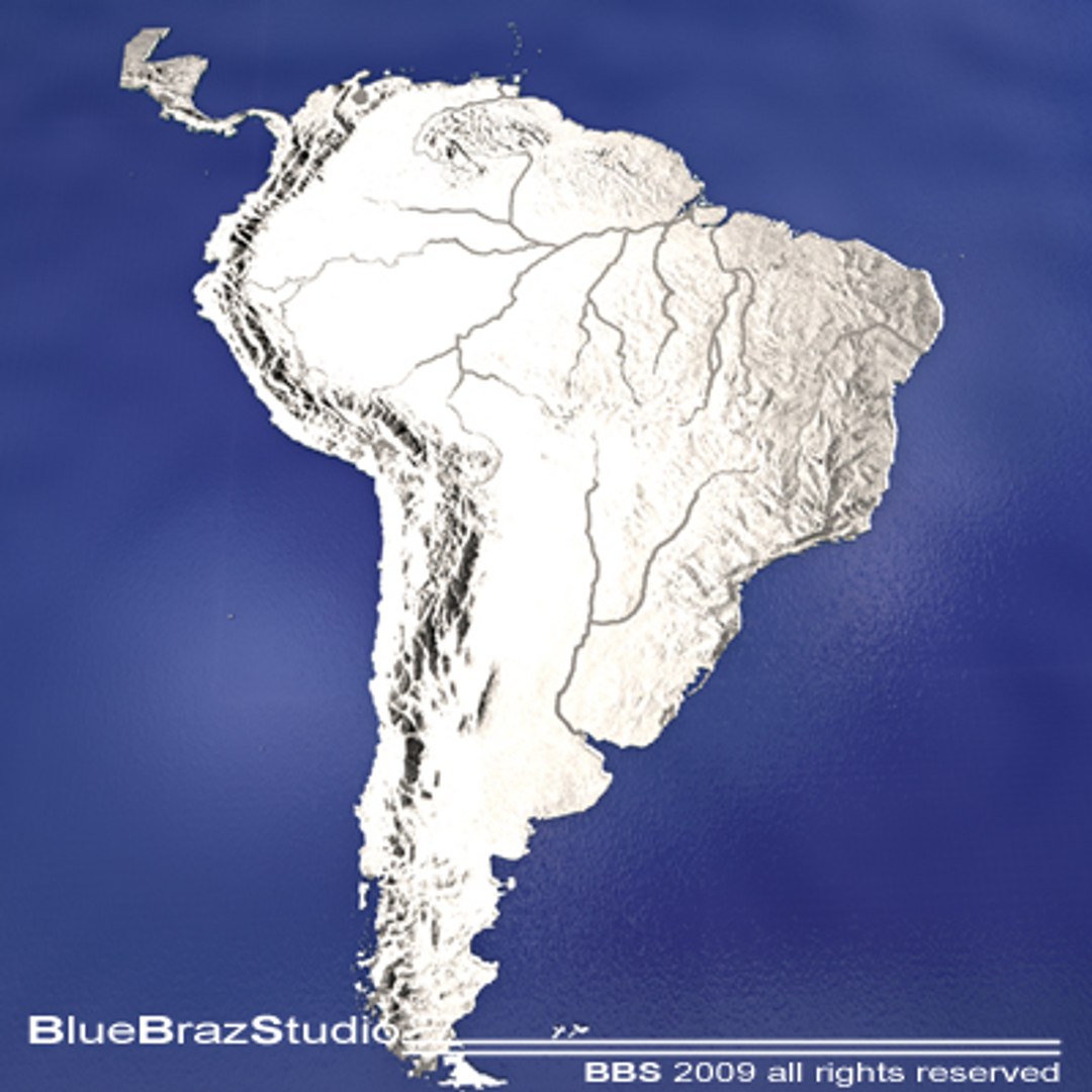 South America 3d Model