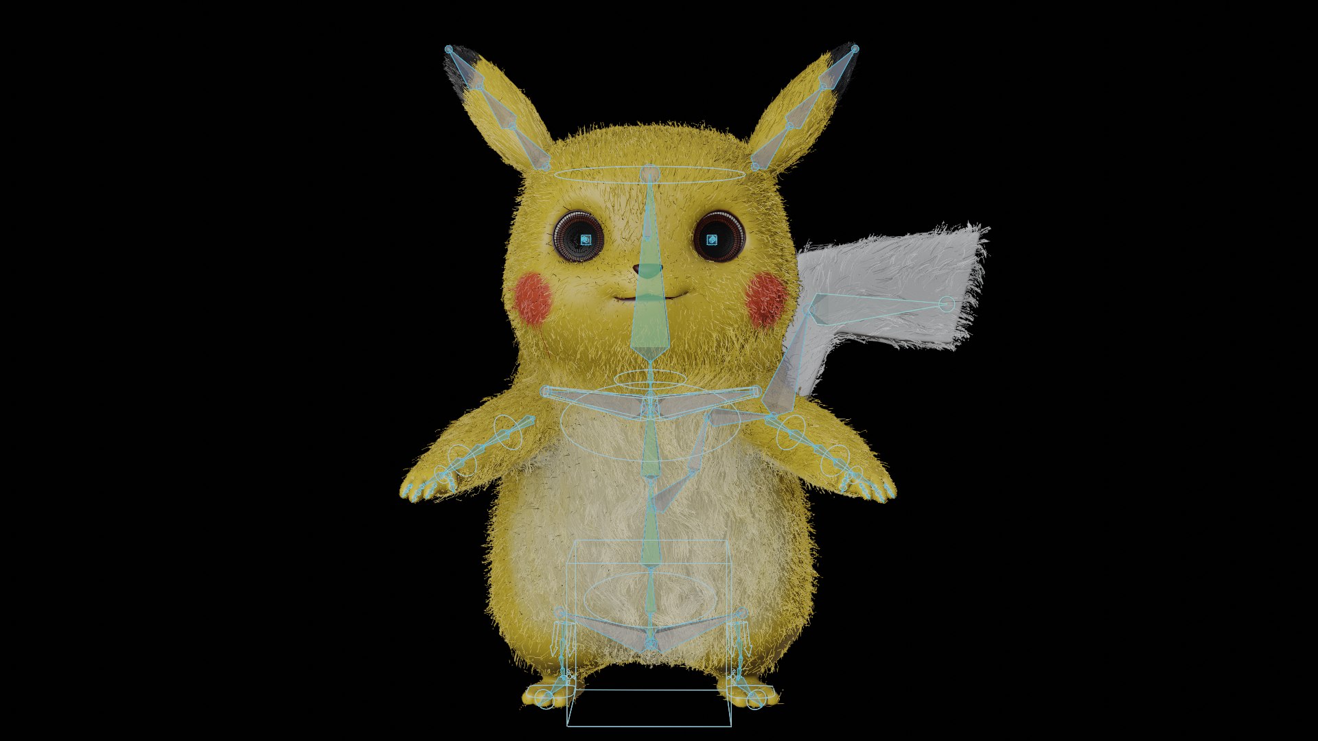Pikachu Model With Fur 3D Model - TurboSquid 2108550