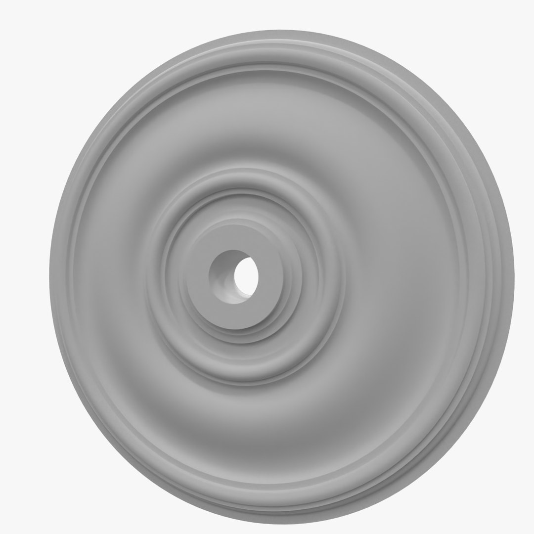 Ceiling Sockets Gypsum Plaster DR83 3D model - TurboSquid 2014164