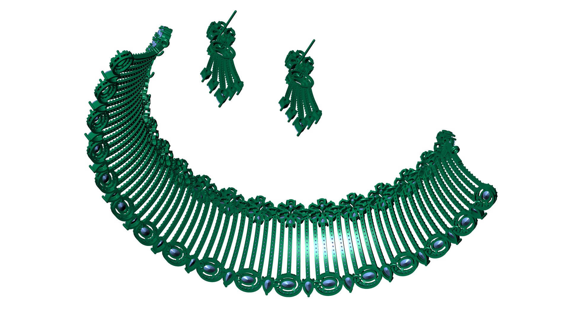 Diamond Jewellery Choker 3D Model - TurboSquid 2020146