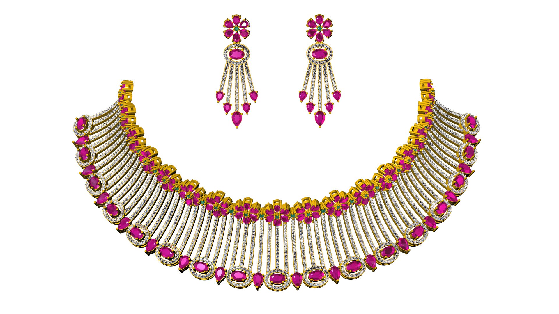 Diamond Jewellery Choker 3D Model - TurboSquid 2020146