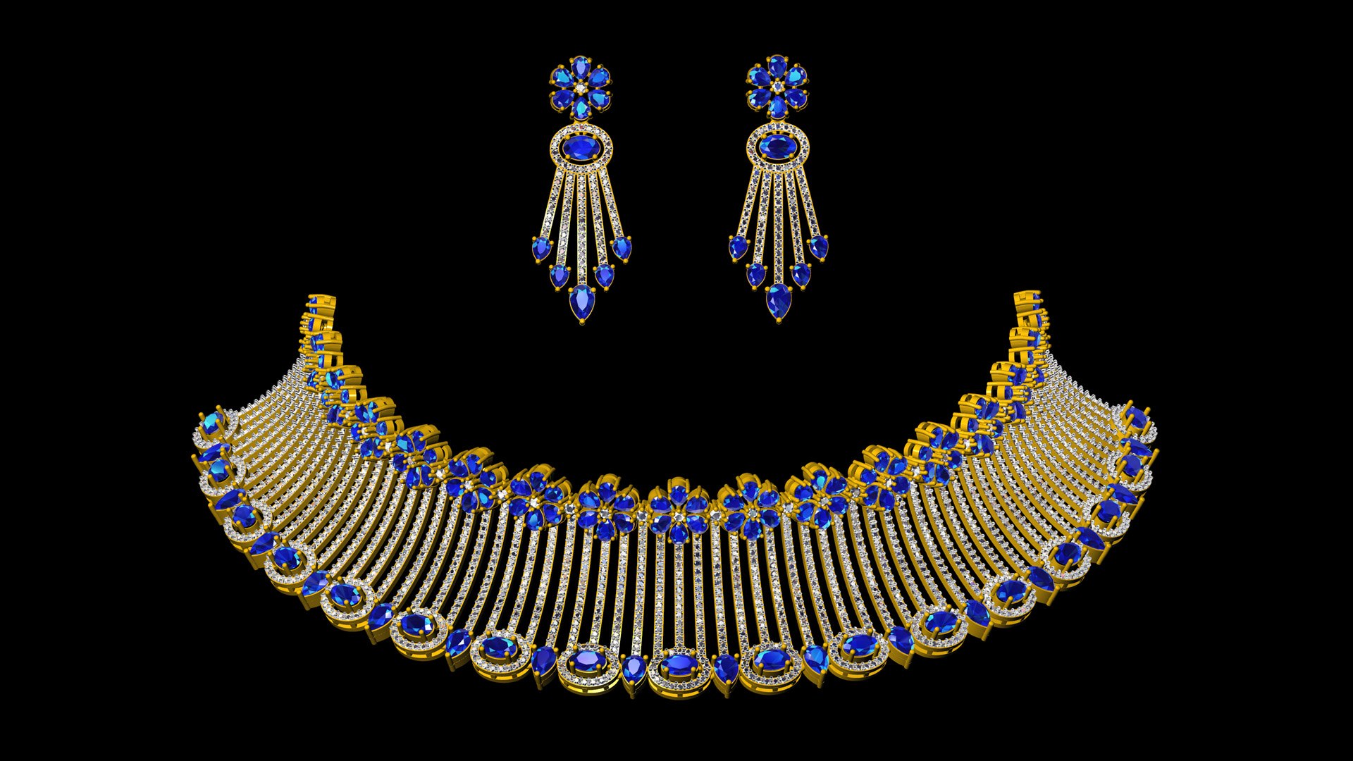 Diamond Jewellery Choker 3D Model - TurboSquid 2020146