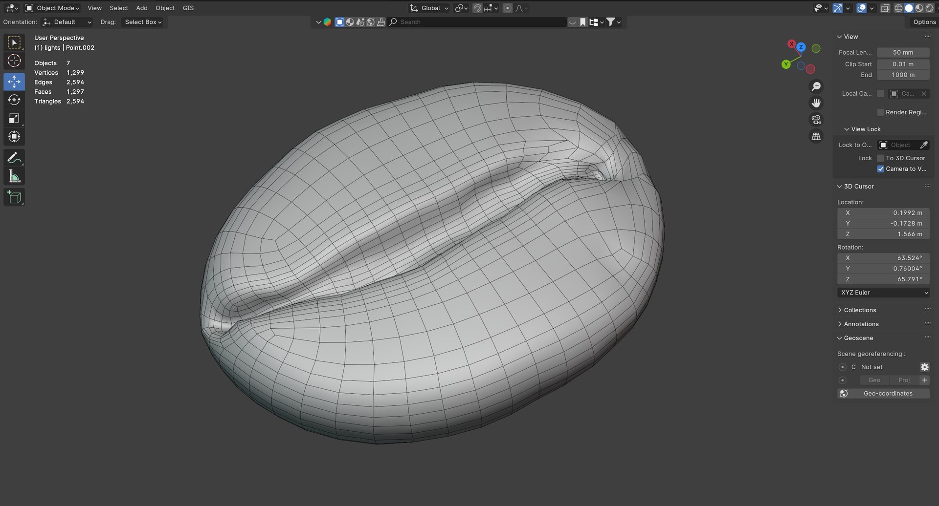 Coffee Bean V2 3D Model - TurboSquid 2406444