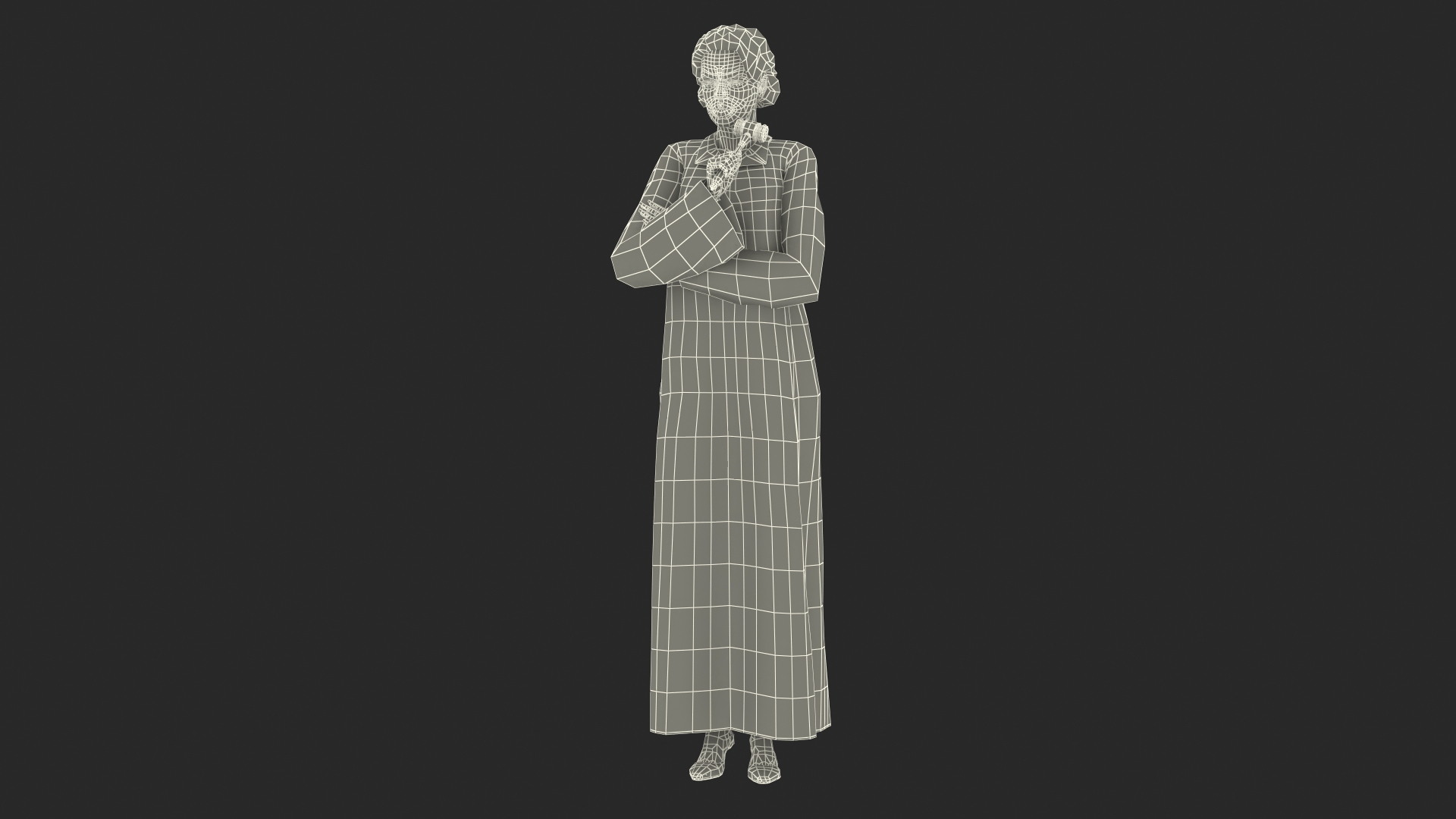 3D dark skin judge woman model - TurboSquid 1669439