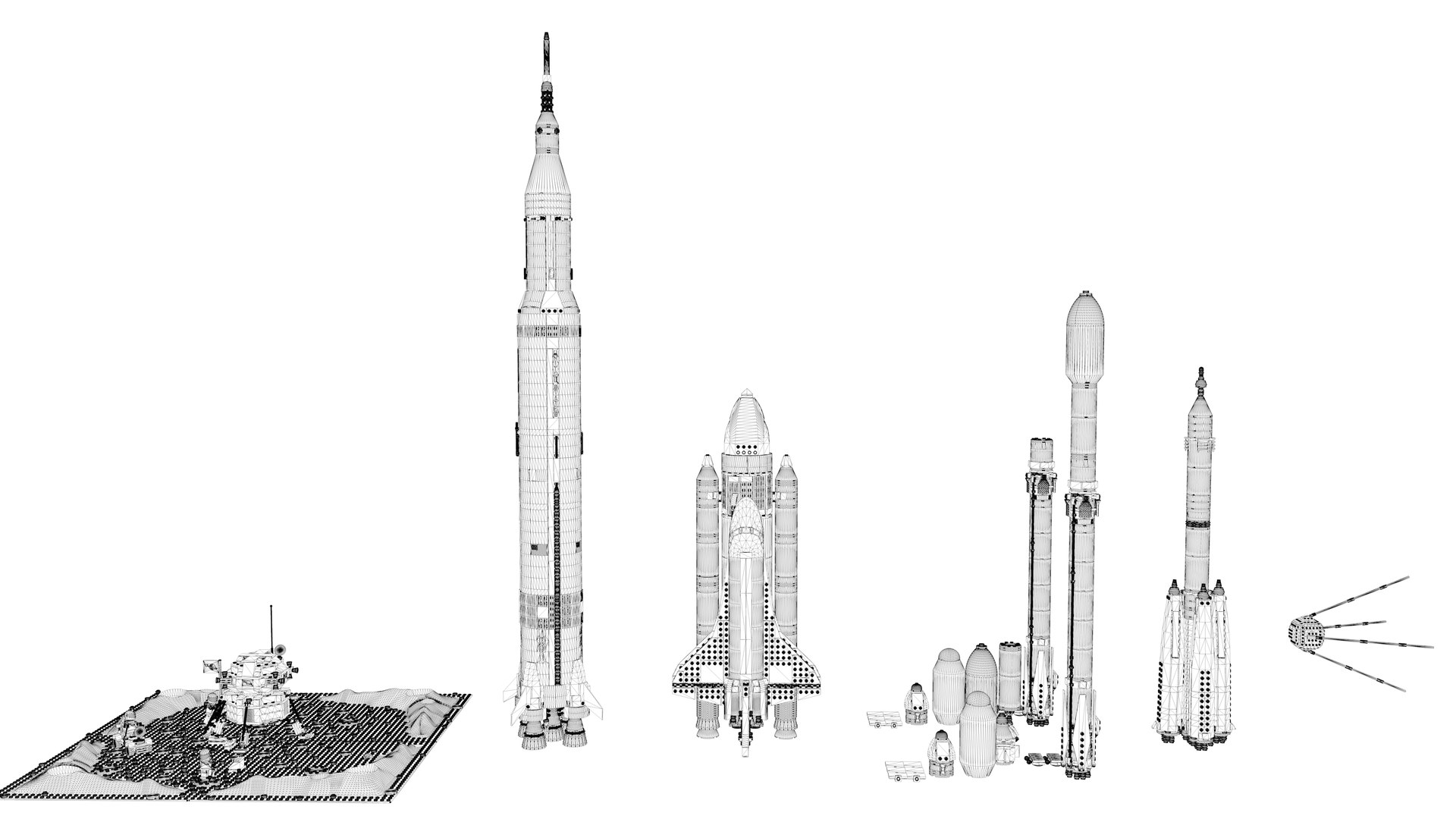 LEGO Space Package 3D Model - TurboSquid 2243287