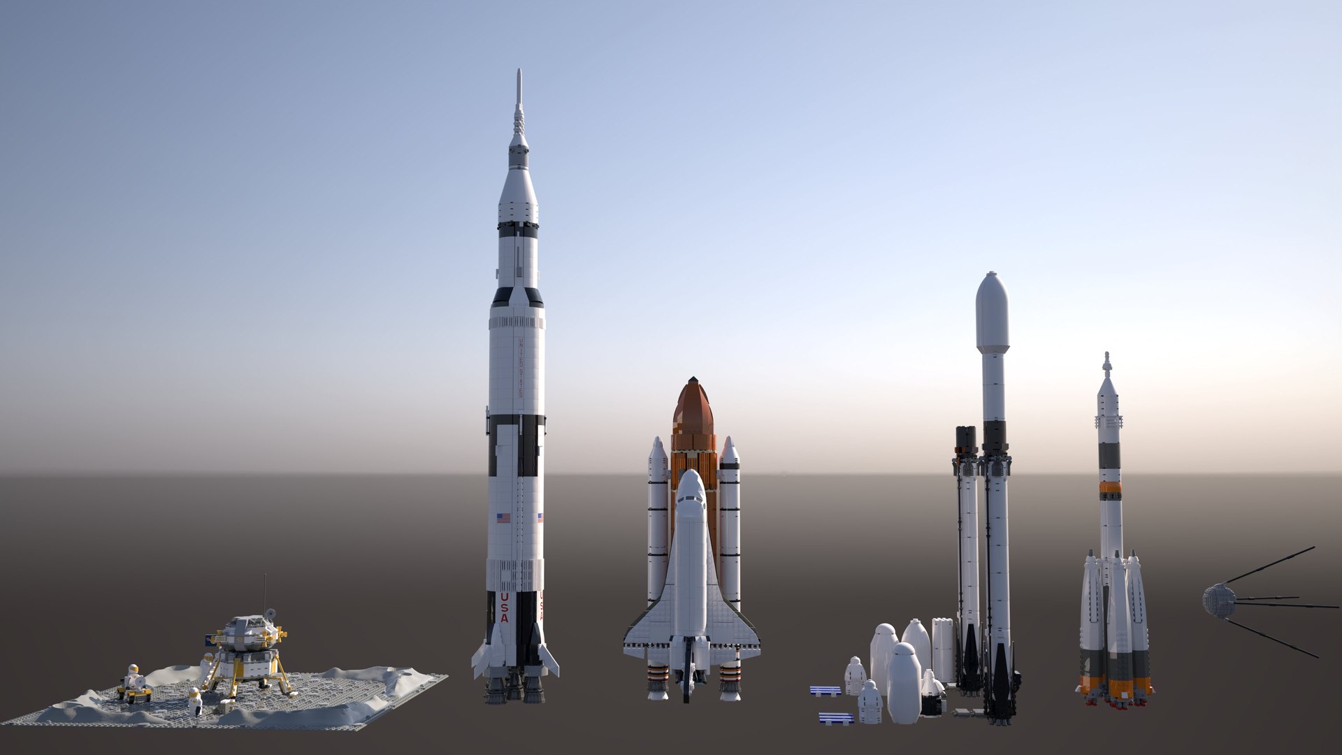 LEGO Space Package 3D Model - TurboSquid 2243287