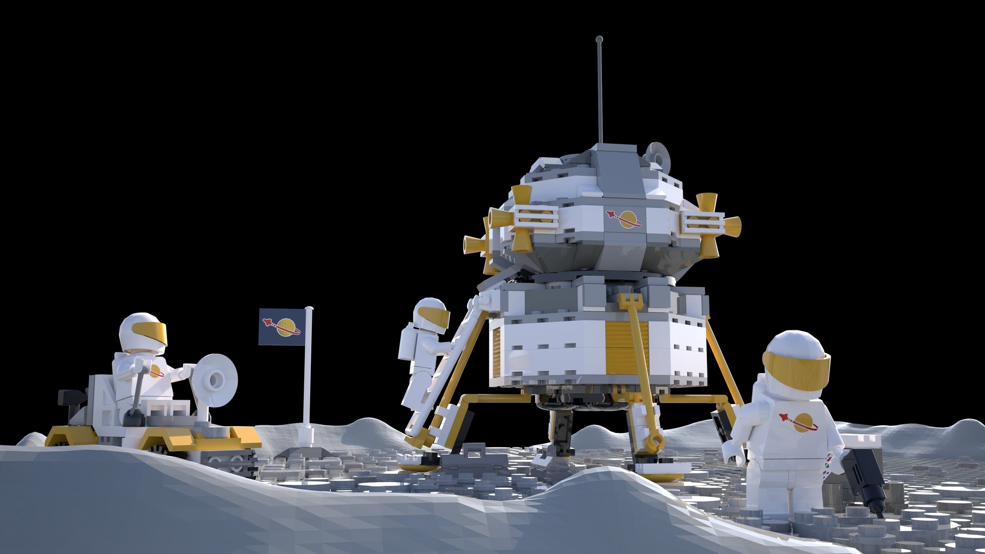 LEGO Space Package 3D Model - TurboSquid 2243287