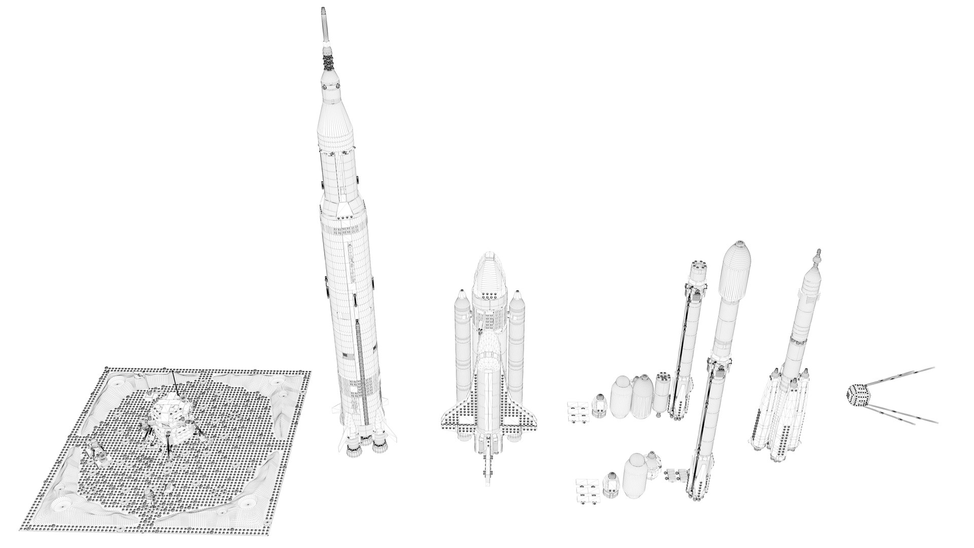LEGO Space Package 3D Model - TurboSquid 2243287
