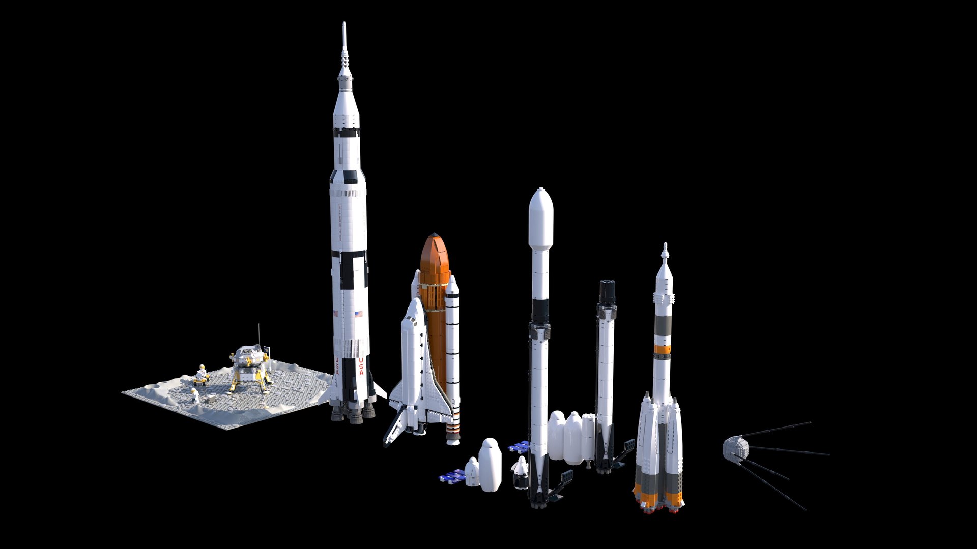 LEGO Space Package 3D Model - TurboSquid 2243287