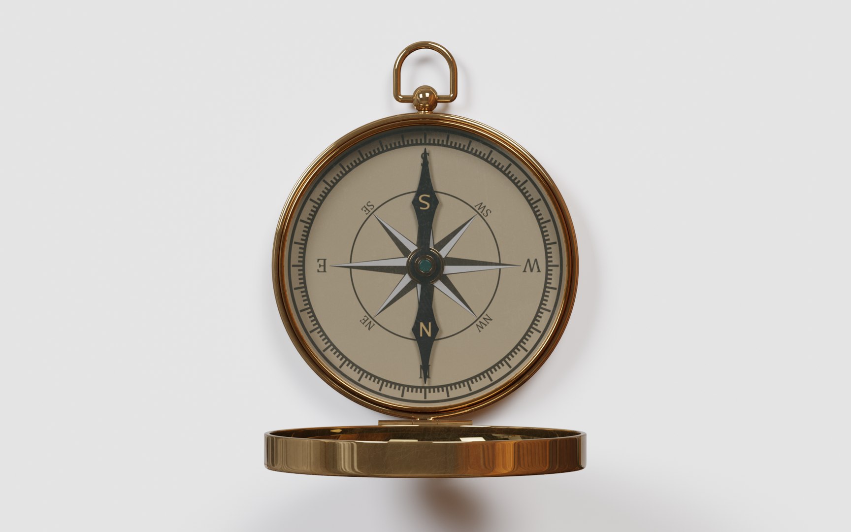 3D Model Old Compass 3d Model - TurboSquid 2195538