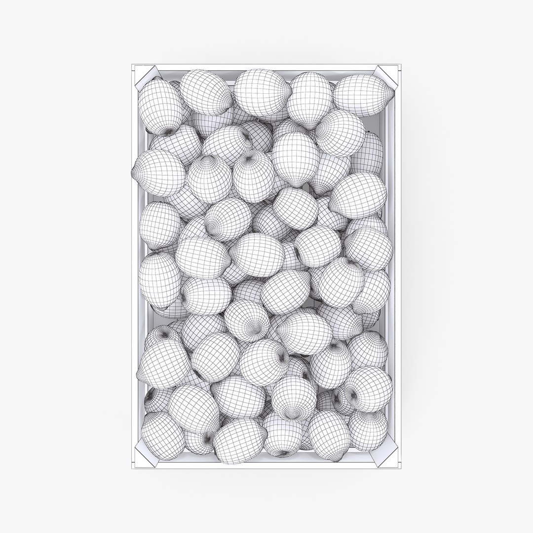 Lemon Wooden Crate 3D Model - TurboSquid 1307485