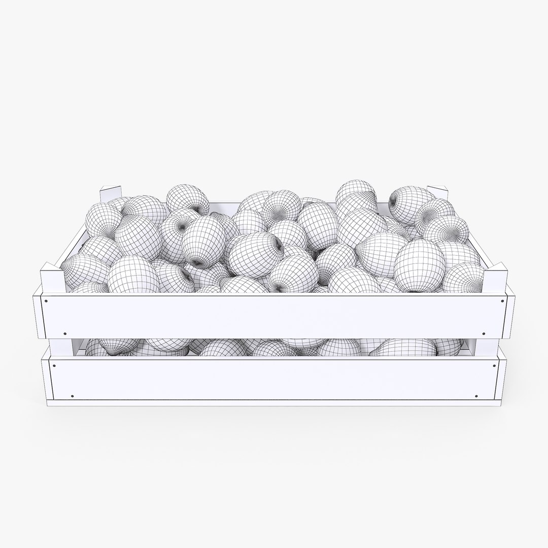 Lemon Wooden Crate 3D Model - TurboSquid 1307485
