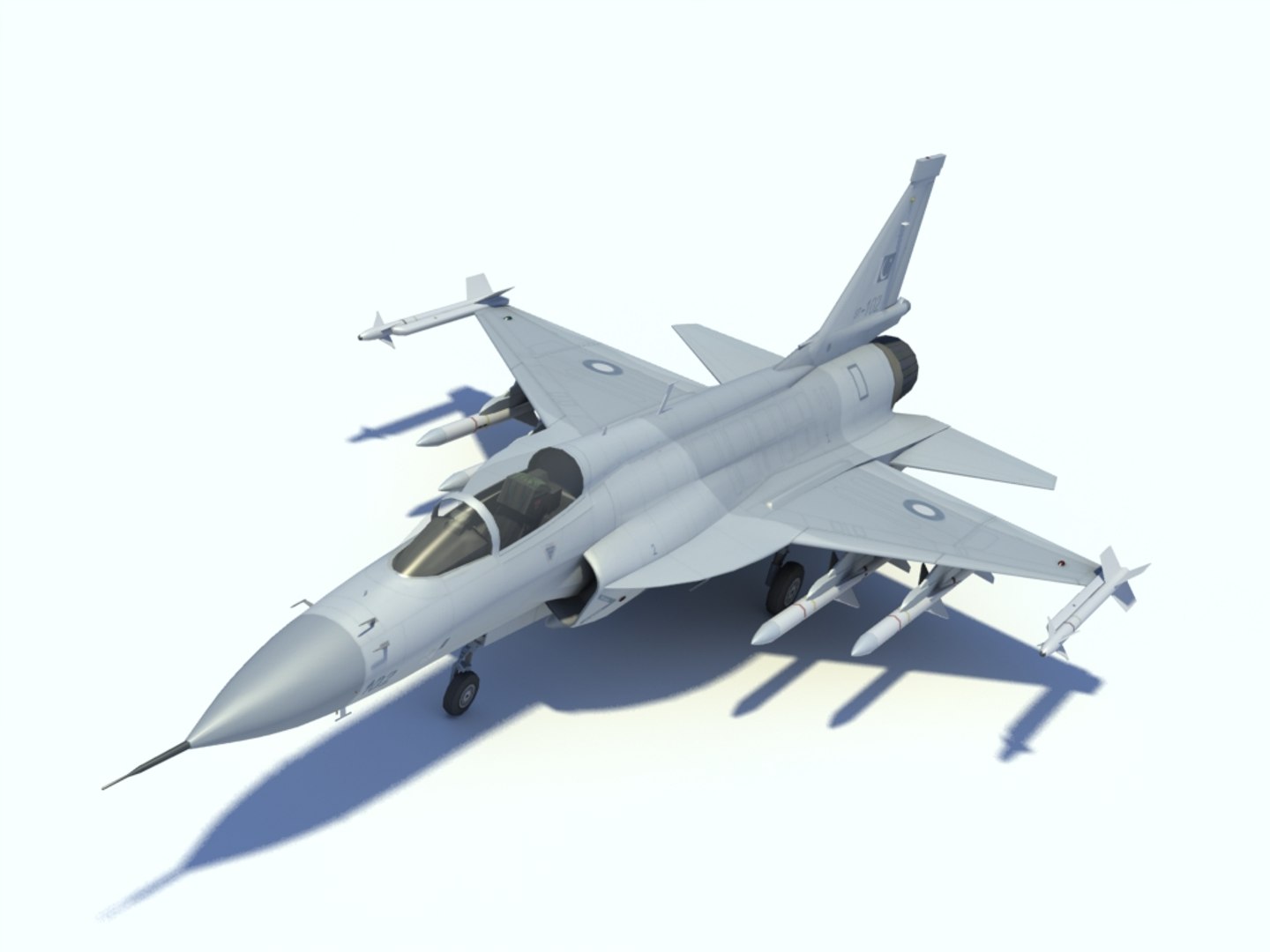 3d chengdu jf-17 thunder fighter model