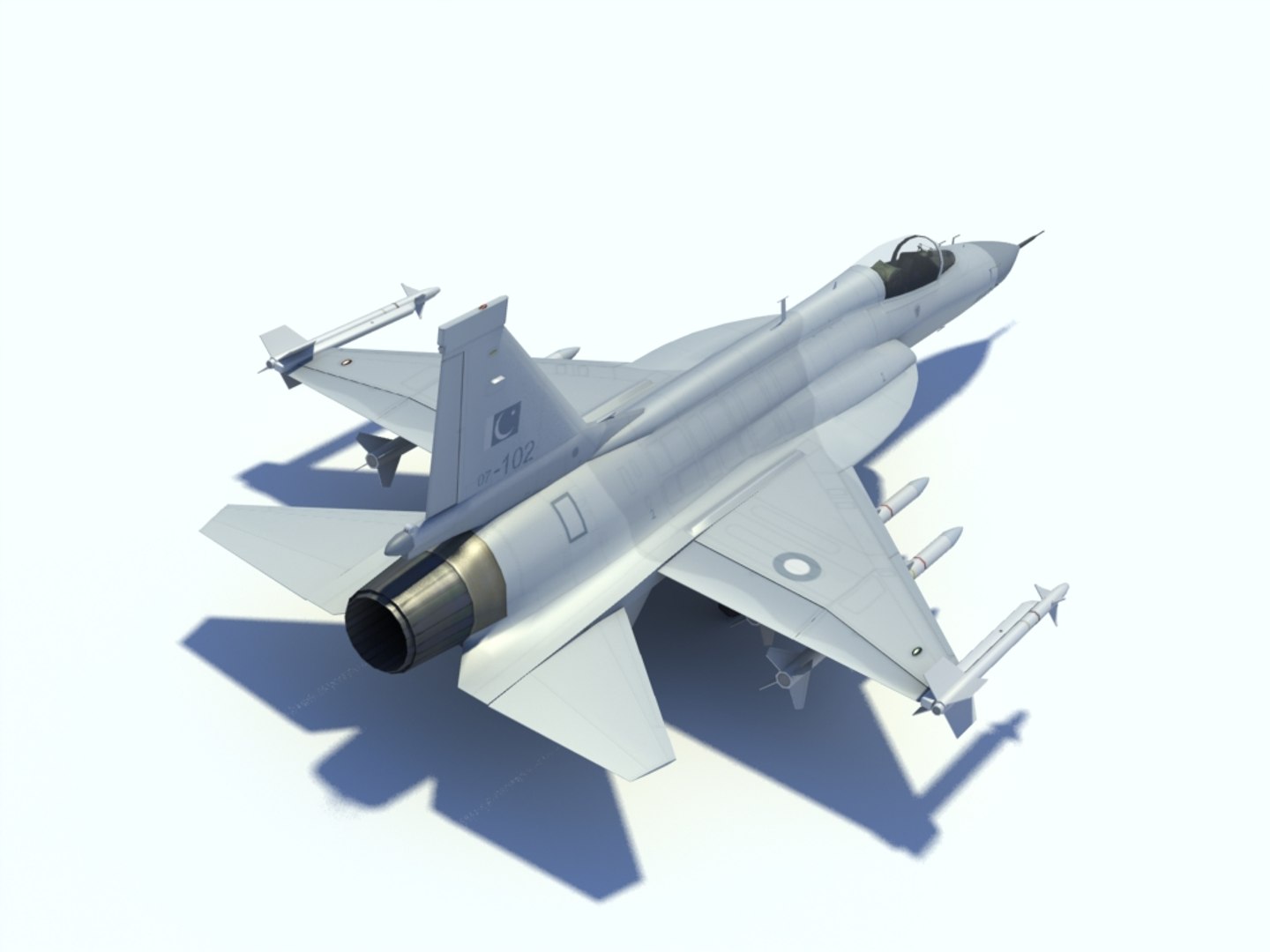 3d chengdu jf-17 thunder fighter model